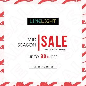 Limelight Mid Season Sale, upto 30% off on Unstitched, Pret, Kids, and ...
