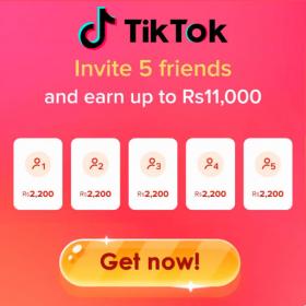 Tiktok bonus invite code! Invite 5 friends and earn upto Rs.11000 ...
